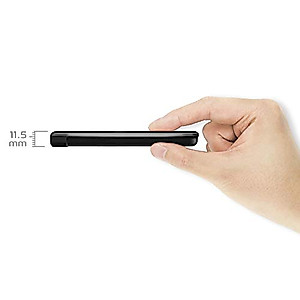 ADATA AHV620S-1TU3-CBK 1TB HV620S Slim External Hard Drive 2.5 USB 3.1 11.5mm Thick Black - (Storage > External Hard Drives)