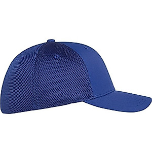Flexfit Unisex Ultrafibre Airmesh Fitted Trucker Hat, Royal, Large-X-Large