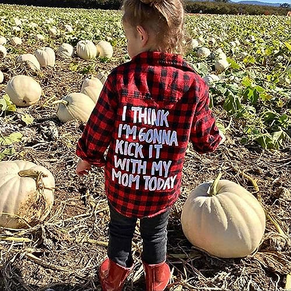 MERSARIPHY Toddler Baby Plaid Jacket Baby Boy Girl Button Down Shirt Tops Fall Winter Coat for Kid (Red Plaid, 6-12Months)