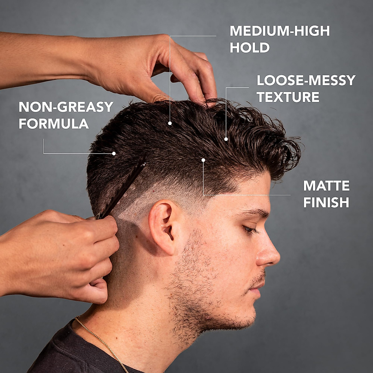 BluMaan Monarch Men’s Matte Paste - High Hold Matte Finish - Versatile, Easy To Apply, Weightless Control, Nourishing and Cleansing Hair Care Essential with Natural Ingredients