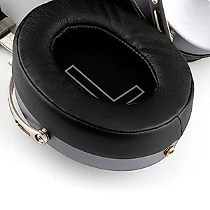 Linsoul WGZBLON B50 50mm Composite Diaphragm Closed-Back Headphone Lightweight Over-Head Headphone with CNC Aluminum Case, Steel Headband, Detachable 3.5mm Cable for Musician Audiophile (Silver, B50)