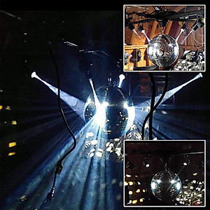 LED Stage Light, 12W LED Beam Spotlight Party Stage Disco Pub Festival Effect Pinspot Lights for Party Disco Clubs KTV Pub Show Wedding DJ Stage Light, US Plug 110V