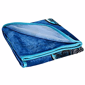 Jay Franco Black Knight Blue Camo Throw Blanket (Official Fortnite Product)