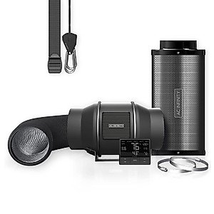 AC Infinity Air Filtration PRO Kit 6”, CLOUDLINE Inline Fan with Controller 69, Carbon Filter Ducting Combo, Cooling and Ventilation System for Grow Tents, Hydroponics, Indoor Gardening