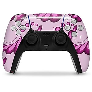 WraptorSkinz Skin Wrap compatible with Sony PS5 DualSense Controller Petals Pink (CONTROLLER NOT INCLUDED)