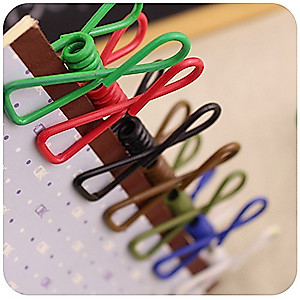 Yueton Pack of 30 Multi-Purpose Clothesline Utility Clips, Steel Wire Clips by Blovess