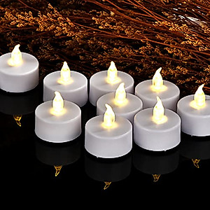 Battery Operated Tea Light Candles:150 Pack Flameless LED Realistic Flickering Candles 200+ Hours Electric Fake Candle in Warm White Ideal for Party, Wedding, Birthday, Gifts and Home Decoration