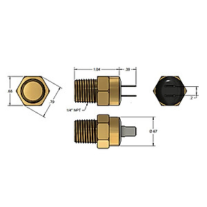 Wholesale Sensors Replacement for Pentair 42002-0025S 140F Automatic Gas Shutoff Switch for Pool and Spa Heater Electrical Systems 12 Month Warranty
