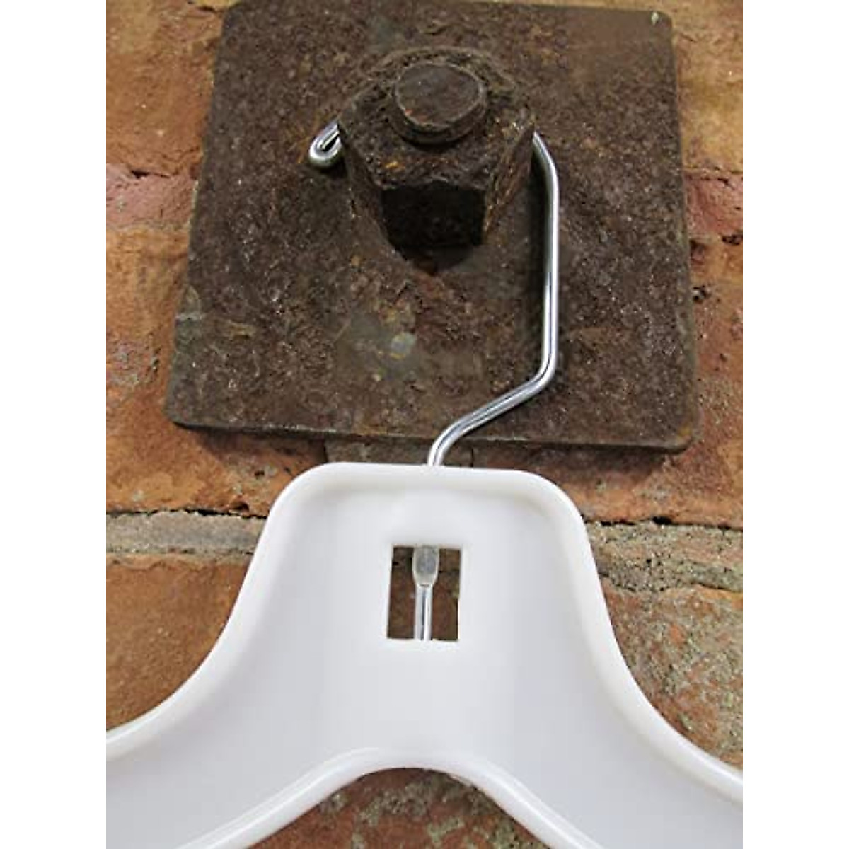 NAHANCO 1405 Plastic Dress Hanger, Jumbo Weight, 17", White (Pack of 100)