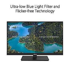 ASUS 27” 1080P Docking Monitor (VA27ECPSN) – Full HD, IPS, 75Hz, Adaptive-Sync, Speakers, Eye Care (Renewed)