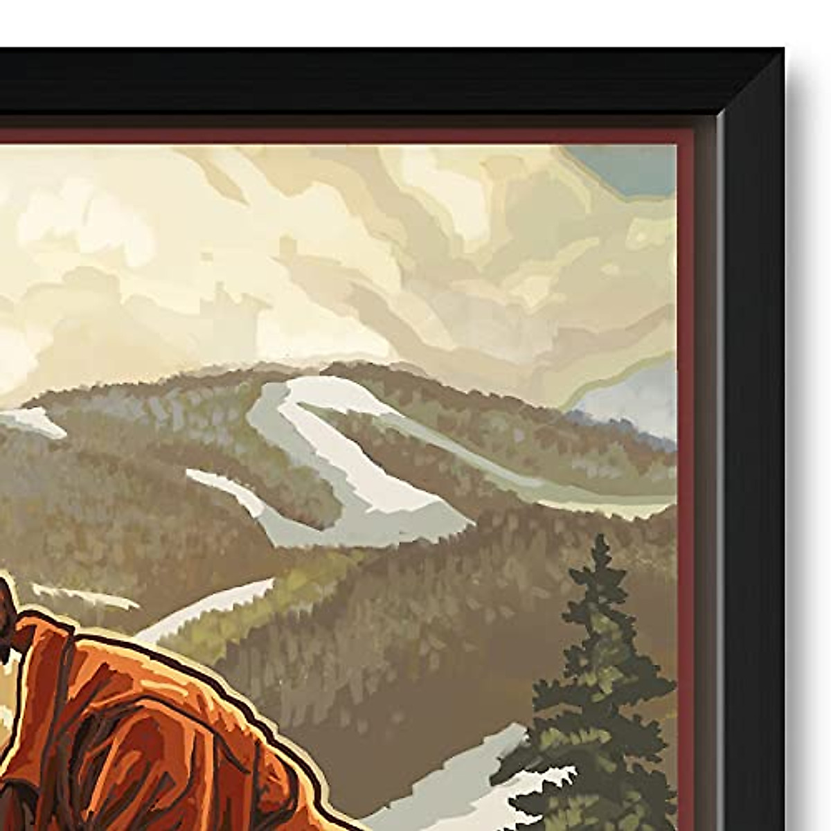 Frisco Colorado Professionally Framed Art Print from Travel Artwork by Artist Paul A. Lanquist Framed Art Size: 26" x 38"