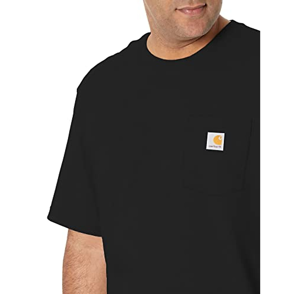 CarharttMenLoose Fit Heavyweight Short-Sleeve Pocket T-ShirtBlackLarge
