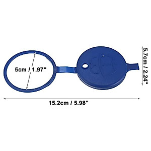 ACROPIX Windshield Washer Fluid Reservoir Bottle Tank Cap Fit for Ford Focus - Pack of 1 Blue