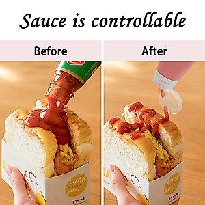 TACYKIBD 4Pcs Salad Dressing Container to Go, Mini Squeeze Bottles for Sauces, Small Condiment Bottles, Travel Condiment Containers for Lunch with 2Pcs Cleaning Brush(2oz, Bandage)
