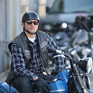 Small and Light Low Profile Cool Half Helmet,DOT Approved Electric Motorcycle Beanie Helmet,Moped Jet Chopper Bicycle Scooter Open-Face Skull Cap Helmet for Adult Men and Wome