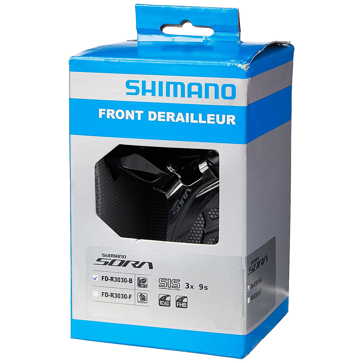 SHIMANO Front Mech Sora R3030 9s tpl 28.6/31.8/34.9, Black
