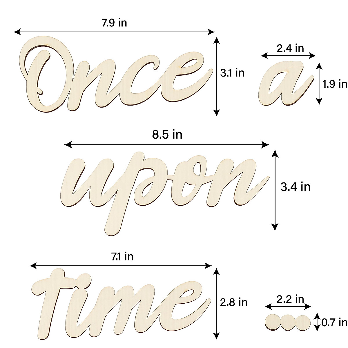 Once Upon a Time Sign Nursery Decor Once Upon a Time Wood Sign Wall Decor for Reading Corner Kids Room Family Bookshelf Home Décor Birthday Present DIY Decoration
