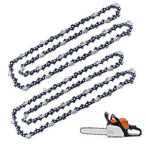 AILEETE 2-Packs 20 inch Chainsaw Chain .325" Pitch - .058" Gauge - 76 Drive Links for Husqvarna Stihl Poulan Craftsman Chainsaws, Fits Blue Max Models 53543 8901 8902 52209