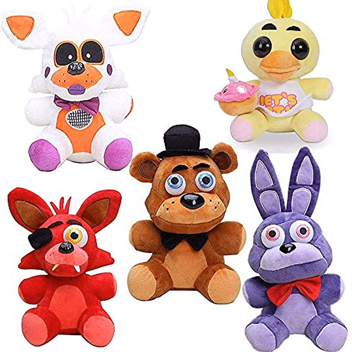 Five Night Plushies 7inch Five Night Plush Toys - Light Springtrap Bonnie Foxy Toy Bonnie Stuffed Animal Doll Foxy Plush