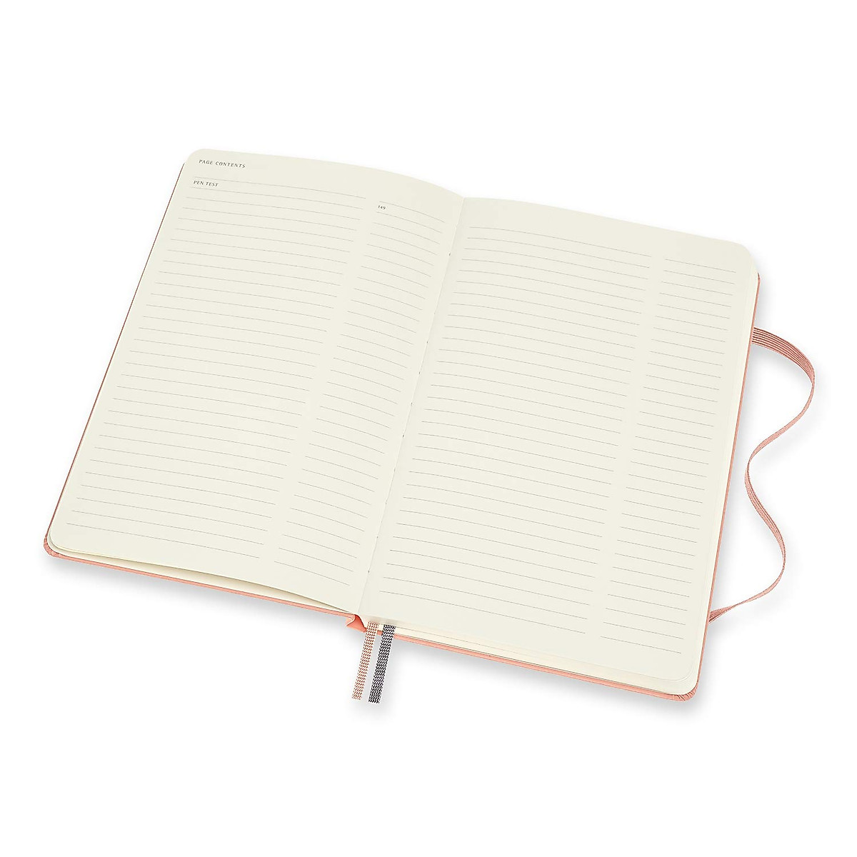 Moleskine Art Logbook, Hard Cover, Large (5" x 8.25"), Dotted, Coral Pink, 160 Pages