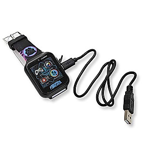 Accutime Kids Marvel Black Panther Black Educational ,Touchscreen Smart Watch Toy for Boys, Girls, Toddlers - Selfie Cam, Learning Games, Alarm, Calculator, Pedometer (Model: AVG4608AZ)