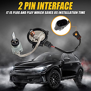 RANSOTO Xenon HID Headlight Ballast Control Unit with Igniter & D2S Bulb Compatible with Nissan 350z 370z Altima Murano Rogue Infiniti G35 G37 Fx35 Fx45 Qx56 Qx70 Replaces 28474-89904 28474-8991A