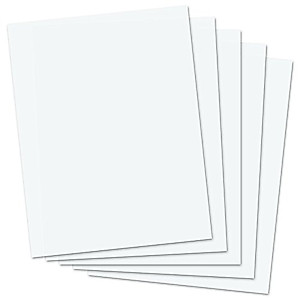 SmartSolve - IT117138 3pt Water-Soluble Paper, 8.5" x 11", White (Pack of 25)
