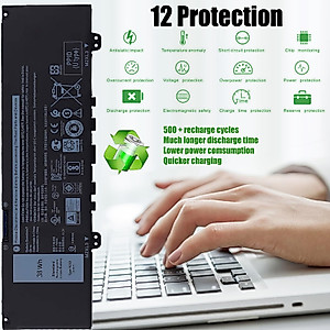 38WH Type F62G0 Laptop Battery Replacement for Dell Inspiron 7373 7370 5370 7380 7386 Vostro 5370 Series Notebook F62GO 039DY5 0YMYF6 0DHM0J 0YM5H6 0RPJC3 0TXWRR