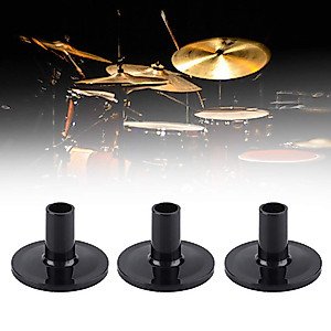 Cymbal Sleeves, RiToEasysports 8 Pcs Plastic Black Drum Long Cymbal Sleeves Drum Kit Cymbal Support Musical Instruments Accessory Cymbal Sleeves