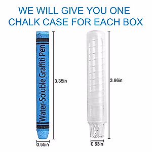 PHILODOGS Colored Chalk for Kids Mini Chalk Sets Dustless No-Dirt 10 Colors 20 Pcs