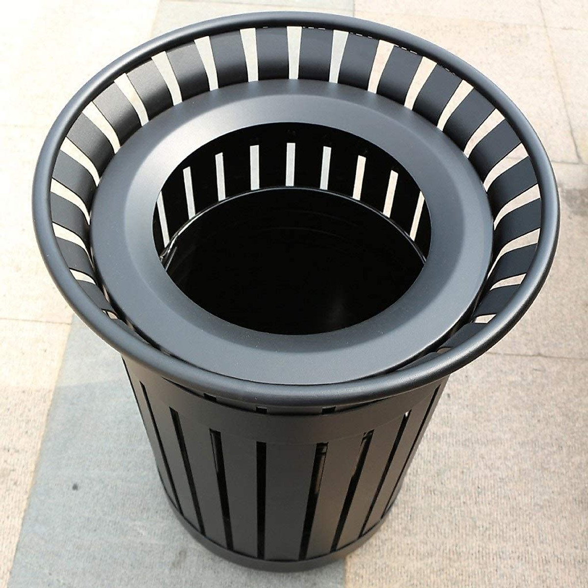 ATMRC Trash Cans Outdoor Hollow Design,with A Removable Inner Bucket,Can Be Fixed Outdoor Trash Storage Bin Outdoors and Home