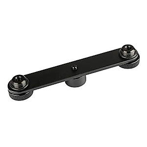 CAMVATE Double Microphone Mounts Bracket T-bar - 1958