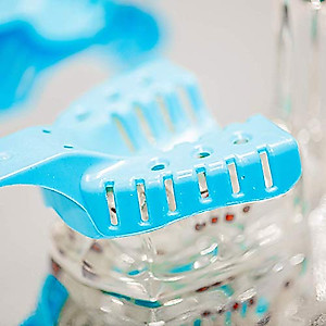 JMU Dental Impression Tray 12 Pcs, Perforated Disposable Impression Trays, 4 Medium Lower