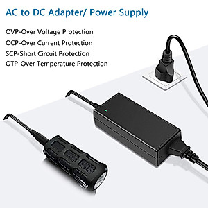 SHNITPWR 12V 10A 120W DC Power Supply Adapter 100V~240V AC to DC Converter 12 Volt 10 Amp Transformer 5.5x2.5mm Tip for 5050 3528 LED Strip Light 3D Printer LED Driver CCTV Security System LCD Monitor