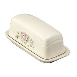 Pfaltzgraff Tea Rose Covered Butter Dish