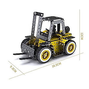 Wuba 3D Metal Puzzle, Engineering Forklift Truck Model, Steampunk Metal Model Kits, Brain Teasers, Birthday Gifts for Adult&Kids (370PCS)