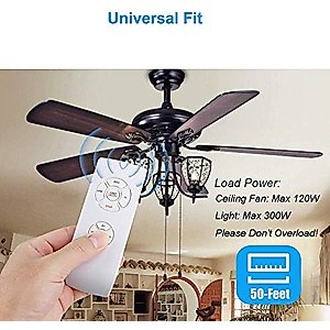 Ceiling Fan Remote Control Kit, WI-FI Smart Fan Control Timing Wireless Control with Amazon Alexa