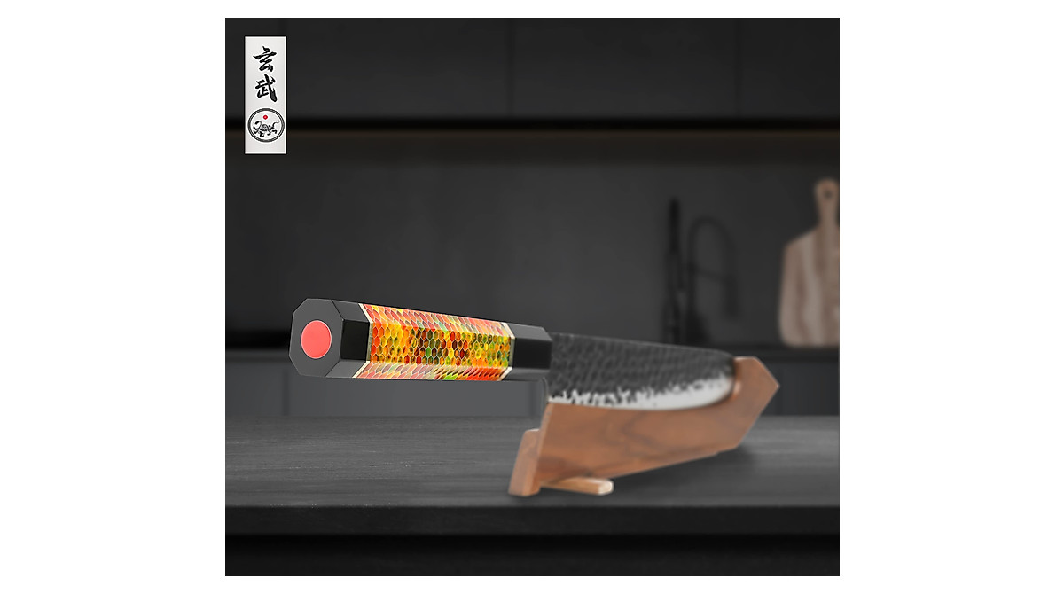 Genbu Japanese Chef's Knife - Premium 7" Nakiri