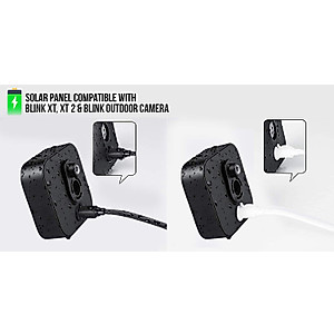 Wasserstein Blink Floodlight & Solar Panel Charger, Motion-Activated for Blink Outdoor & Blink XT2/XT Only