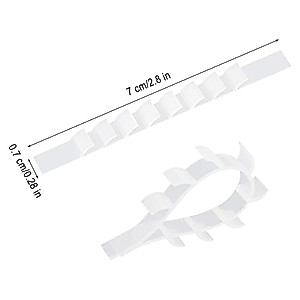 Clear Non Slip Rubber Hanger Grips, Clothes Hanger Strips Adhesive Clothes Hanger Grippers for Clothes Hangers(200 Pcs)