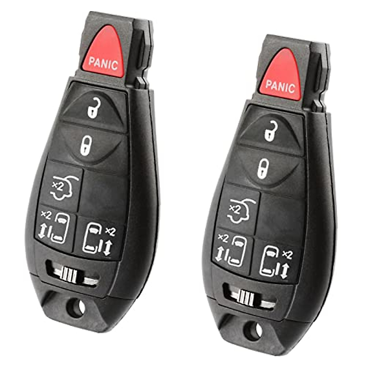 fits Chrysler Dodge Jeep Fobik Key Fob Keyless Entry Remote (M3N5WY783X, IYZ-C01C), Set of 2