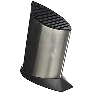 Global GKB-52, 10 Slot Knife Block, Stainless Steel