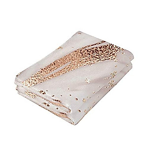 Qilmy Rose Gold Abstract Marble Hand Towels Ultra Soft Absorbent Fingertip Bath Towels Breathable & Comfort Hand Towels for Bathroom Hotel, Gym and Spa 28 X 14 Inch (2PCS)