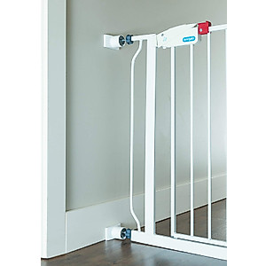 Wall Nanny Extender - 2.5 Inch Baby Gate Extension Kit (Made in USA) Extends Pressure Mounted Gates + Protects Walls + Stabilizes Gate - for Child, Pet & Dog Gates, Works on Stairs, Protector (4 Pack)