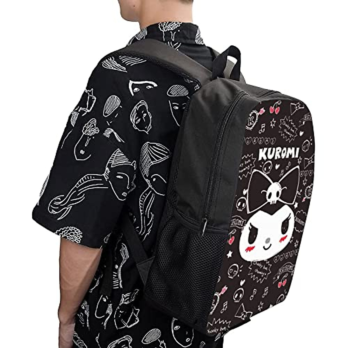 Kawaii Backpack For Girls Women Cute Cartoon Casual Bag 17 Inch Lightweight Multipurpose Travel Laptop Backpack