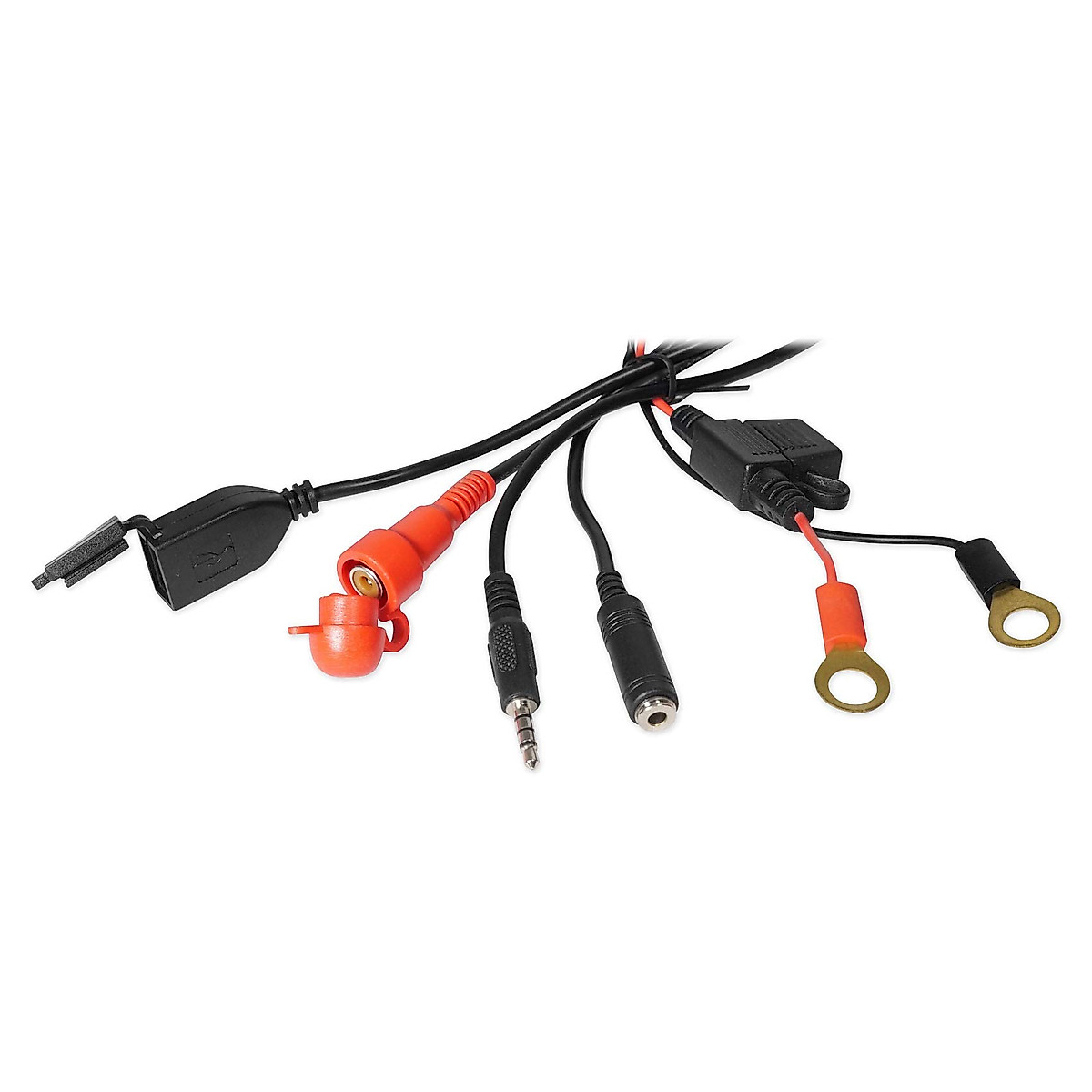 Rockville rocknride (2) RockNRide 3" Powered Bluetooth Metal Motorcycle Handlebar Speakers, Black