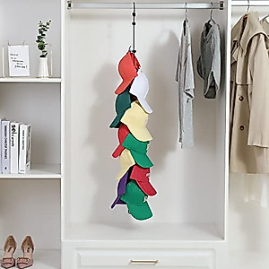 Ulfsaar Hat Rack and Organizer, Baseball Cap Rack Stand, Over The Door Hat Rack, Hat Rack for Door, Closet, Holds Up to 12 Caps