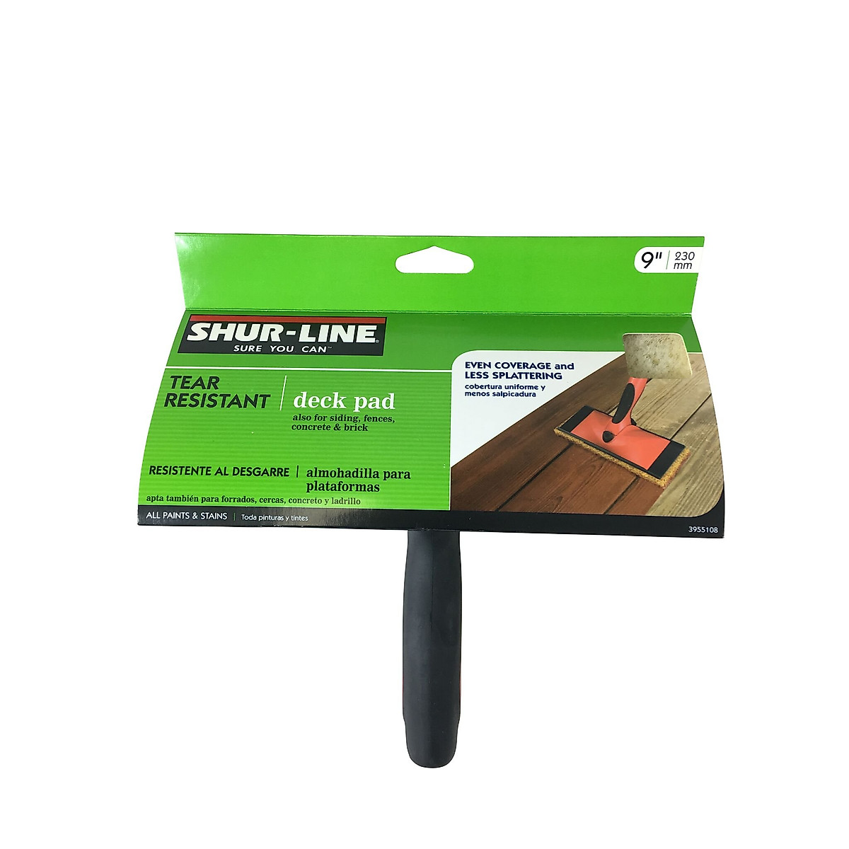 Shur-Line 9-Inch Stain Pad with handle