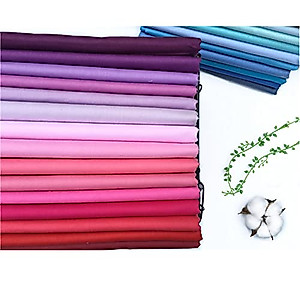 UPSYTIO 50 Pieces 9.8"x 9.8" Cotton 100% Fabric Bundles Squares Sewing Supplies for Quilting Patchwork, DIY Craft, Scrapbooking Cloth