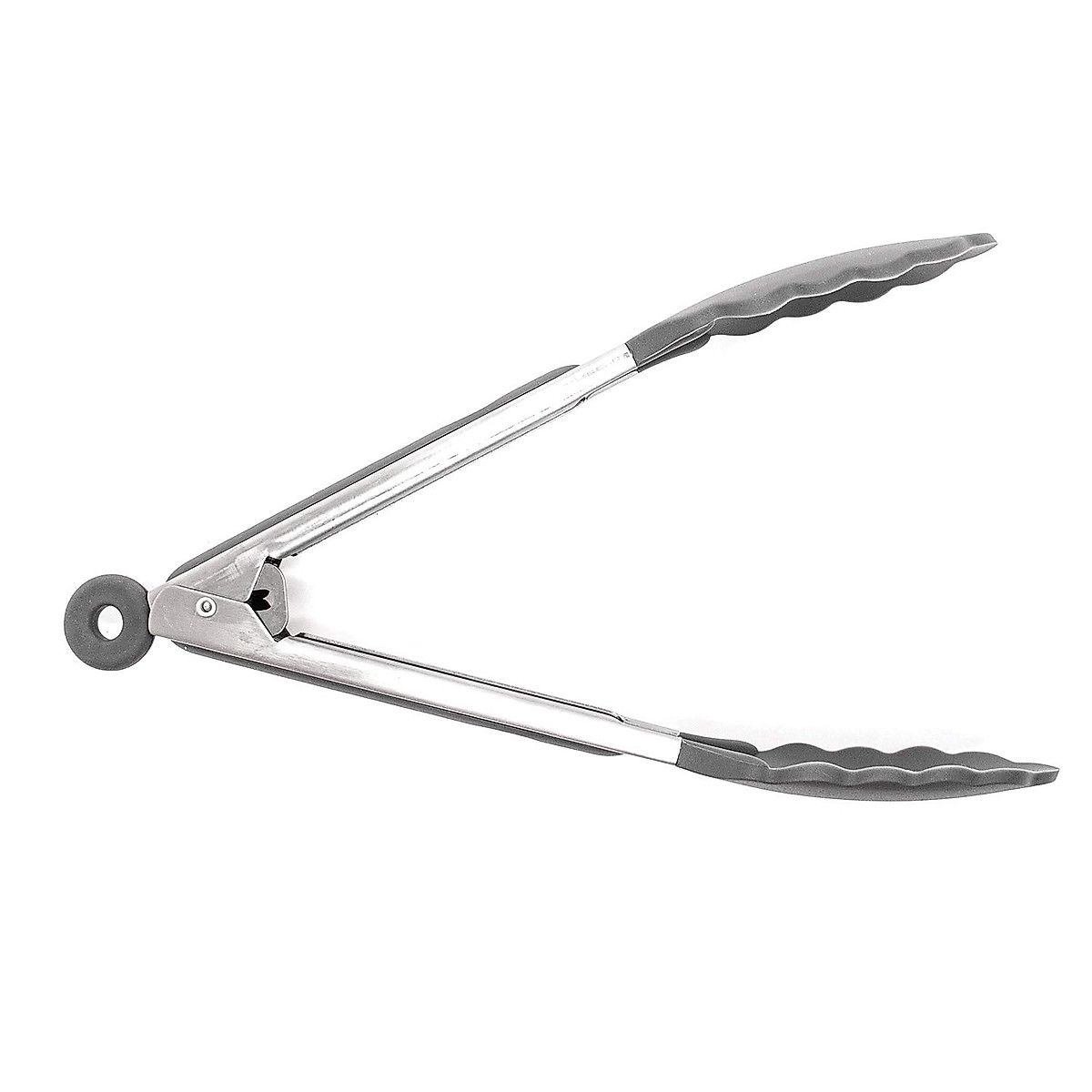 Gourmet By Starfrit 080307-006-0000 Silicone Tongs Utensils, NORMAL, Gray